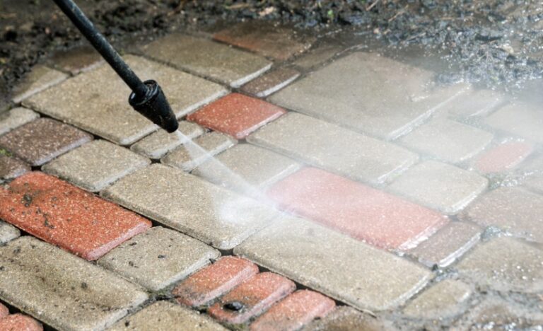 How to clean paving slabs without a pressure washer